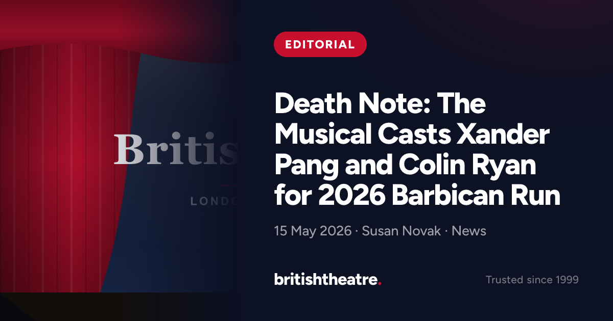 Death Note: The Musical Casts Xander Pang and Colin Ryan for 2026 ...
