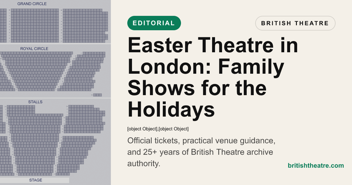 Easter Theatre in London: Family Shows for the Holidays | British Theatre