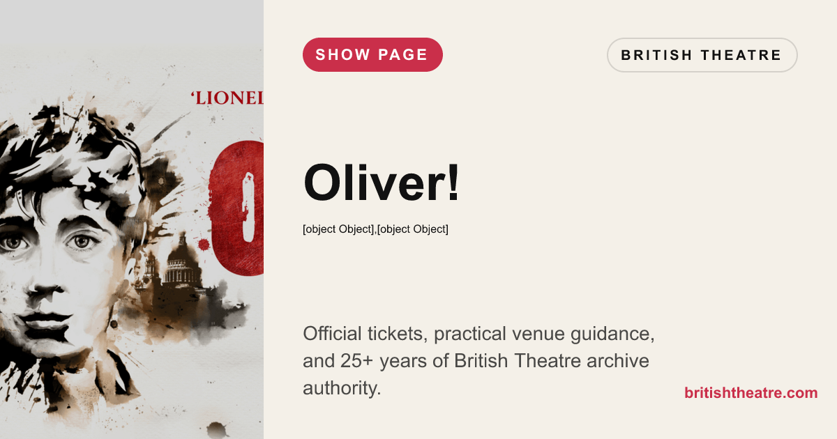 Oliver! Tickets | Gielgud Theatre London West End Musical | British Theatre