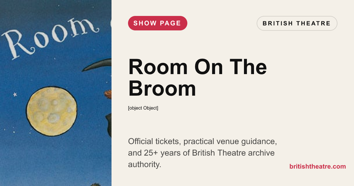 《扫帚上的房客》门票｜Lyric Theatre - British Theatre